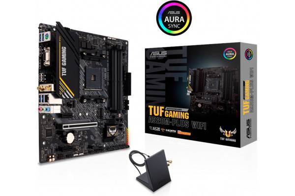 ASUS TUF GAMING A520M-PLUS WIFI AMD A520 Socket AM4 micro ATX – BUILDAPC.GG